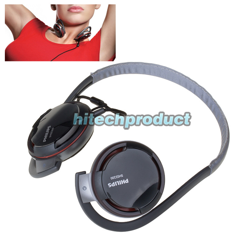 Philips SHS5200 Rich Bass Neckband Earphone Headphones for iPod iPhone ...
