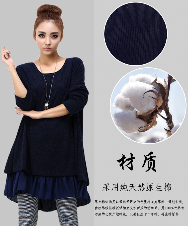 Womens Boho Long Sleeve Shirt Maxi Casual Loose Dress Big Size Ladies