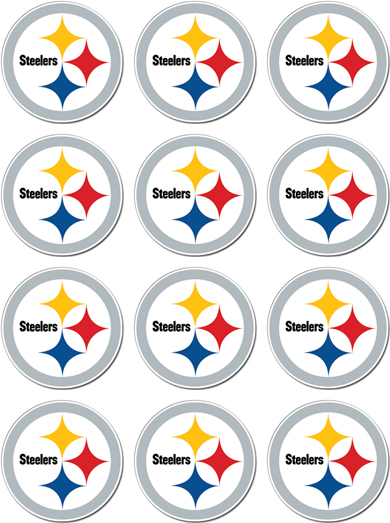 Sheet of 12 Pittsburgh Steelers NFL Decals Sticker | eBay