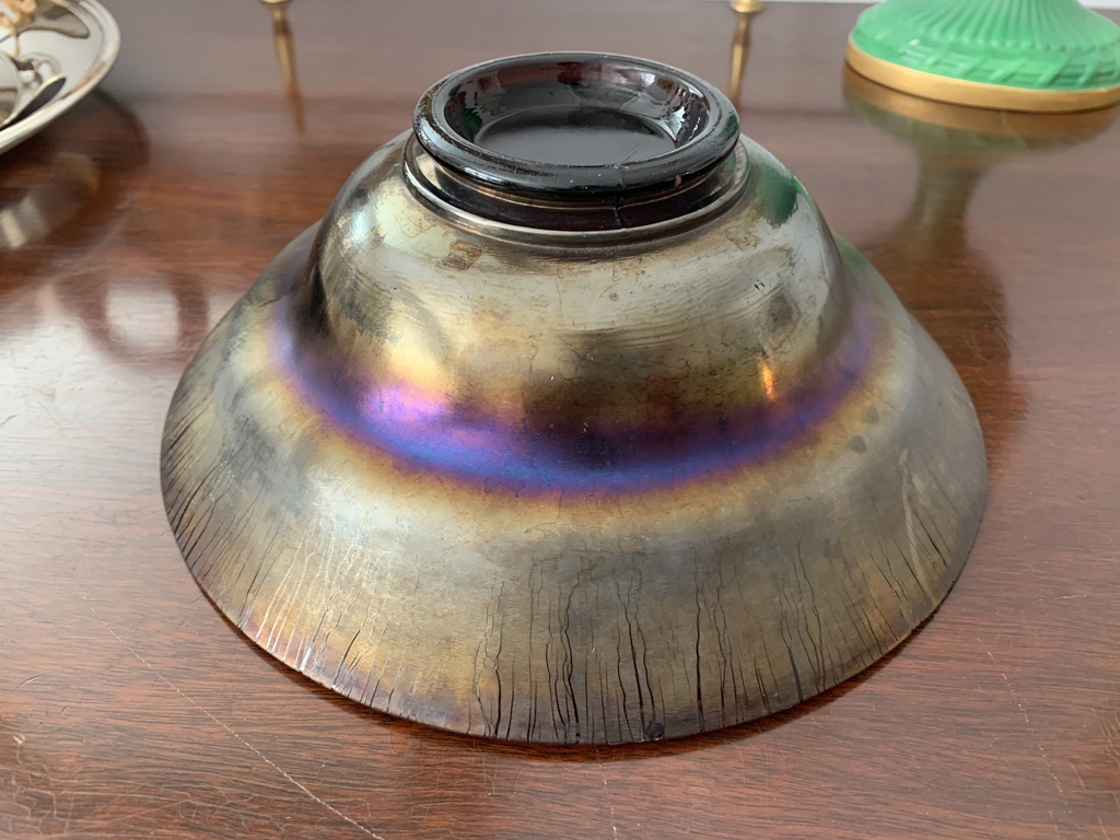 Purple Stretch Glass Bowl | Antiques Board