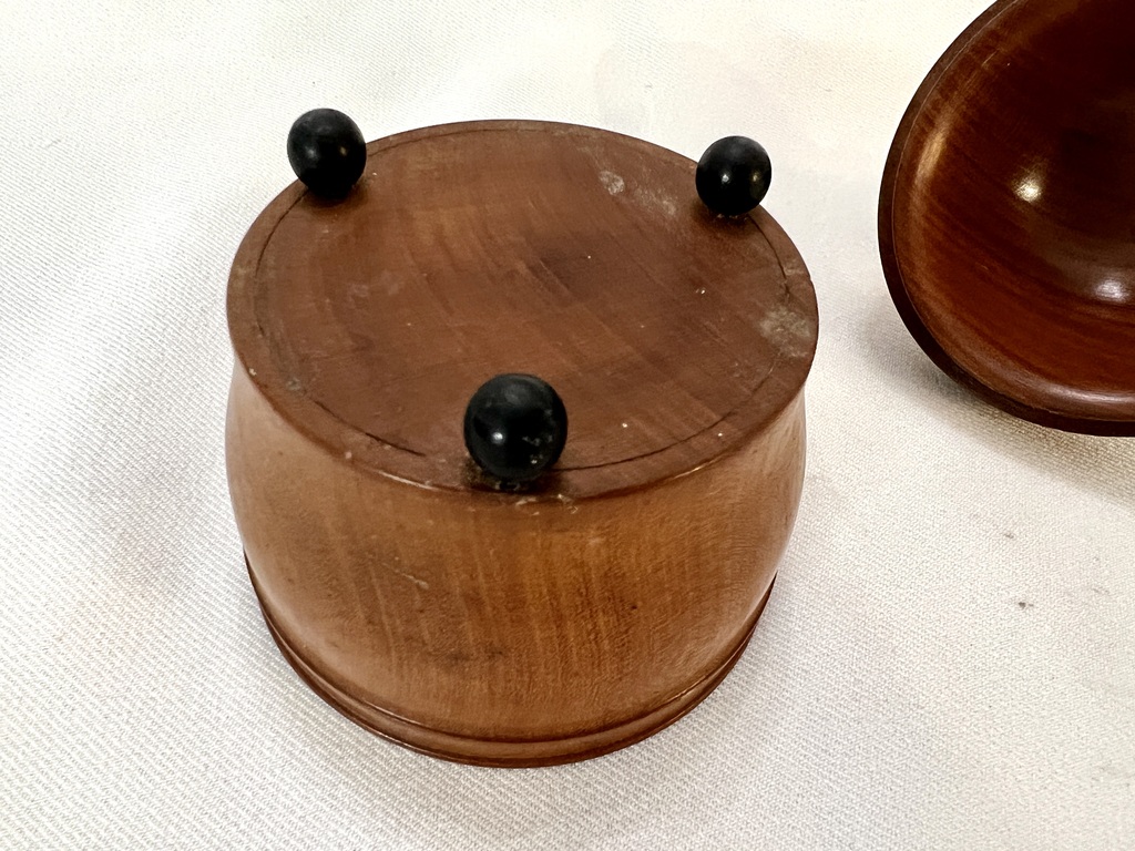 Small Wood Treen Box with Lid | Antiques Board