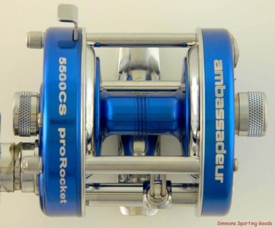 ABU GARCIA AMBASSADEUR 5500CS PRO ROCKET BLUE RIGHT HAND REEL 2015 #1366132
