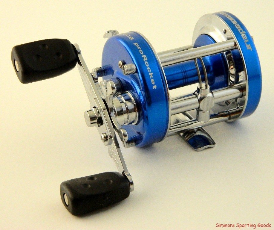 ABU GARCIA AMBASSADEUR 6500CS PRO ROCKET BLUE RIGHT HAND REEL 2015 ...