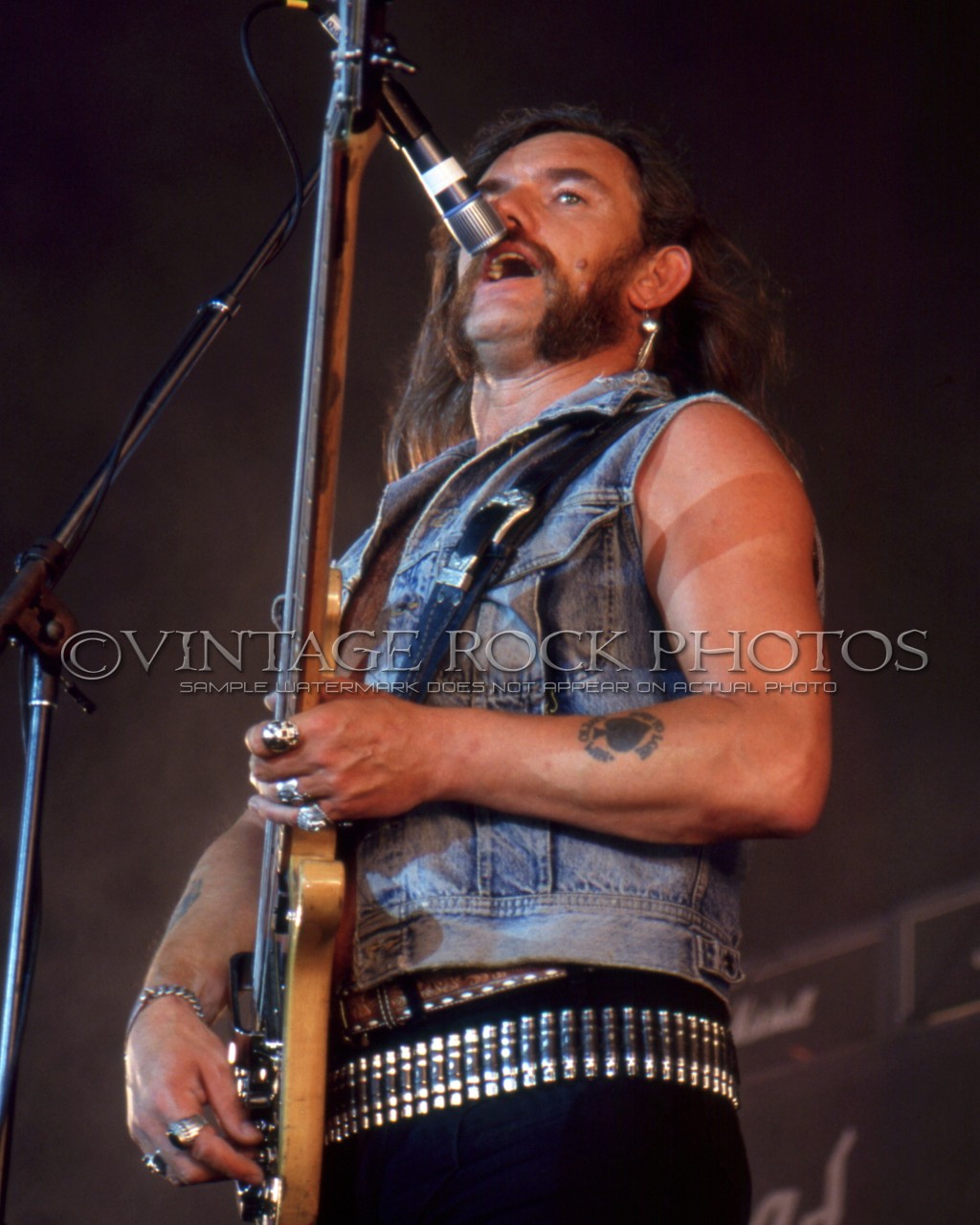 Lemmy Kilmister, Motorhead 16x20 inch Poster Size Photo Live 80's ...
