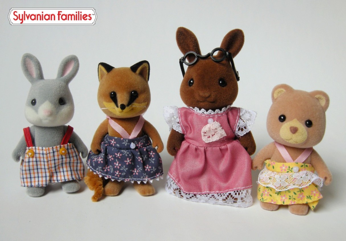 Sylvanian Families Family JP animals rabbit fox bear 4pcs NEW | eBay