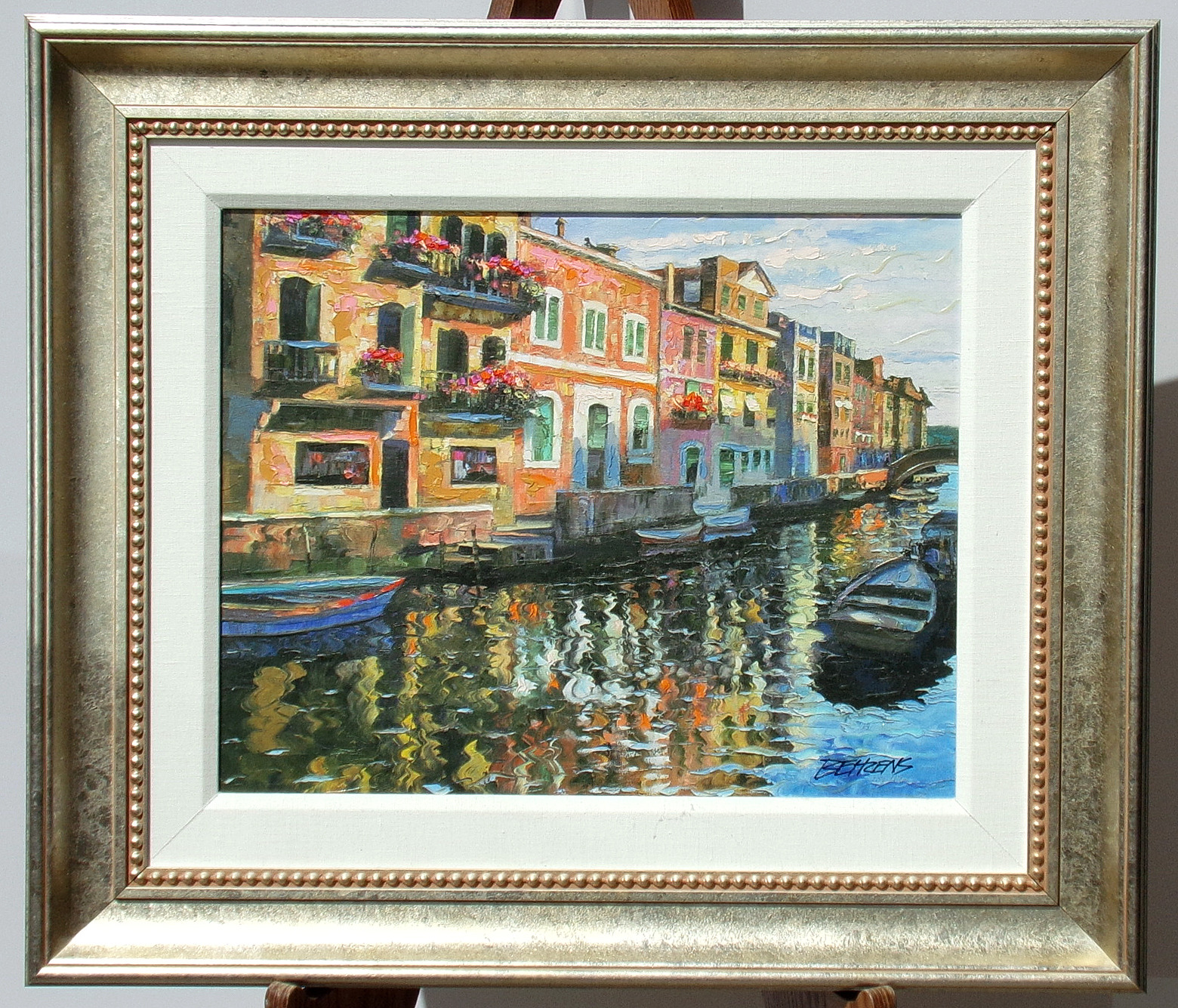 Howard Behrens "Venetian Balconies" Hand Embellished Signed Art Giclee ...