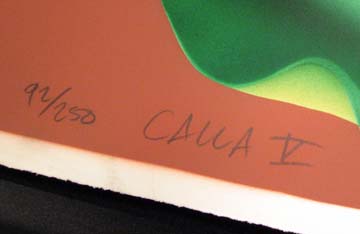 Brian Davis "Calla V" Hand Signed limited edition Art flower Artwork ...
