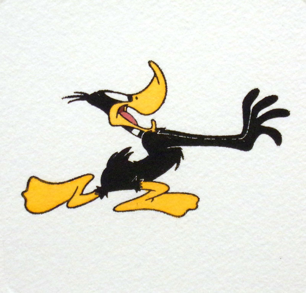 Daffy Duck Hand Tinted Ltd Ed Art Etching Looney Tunes Warner Bros MAKE ...