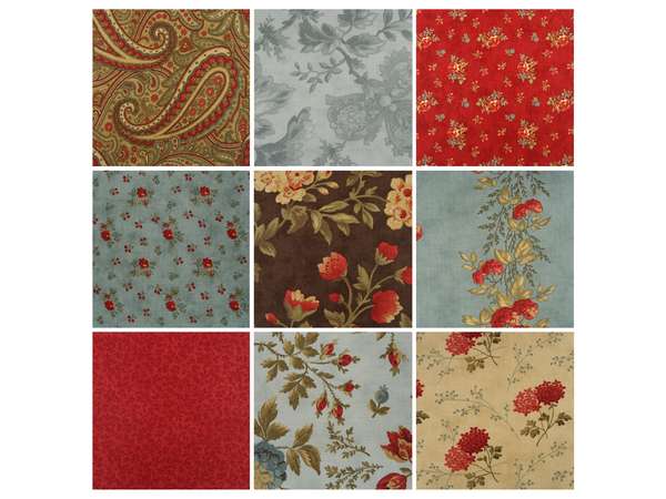 Moda Charm Pack Quilt Fabric Squares 3 Sisters Double Chocolate ...