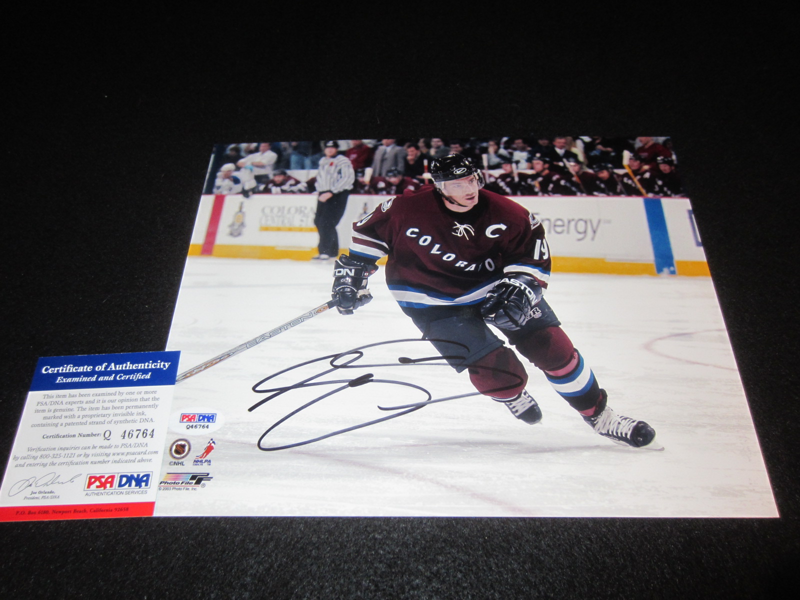 Joe Sakic | Autographed Hockey Memorabilia & NHL Merchandise