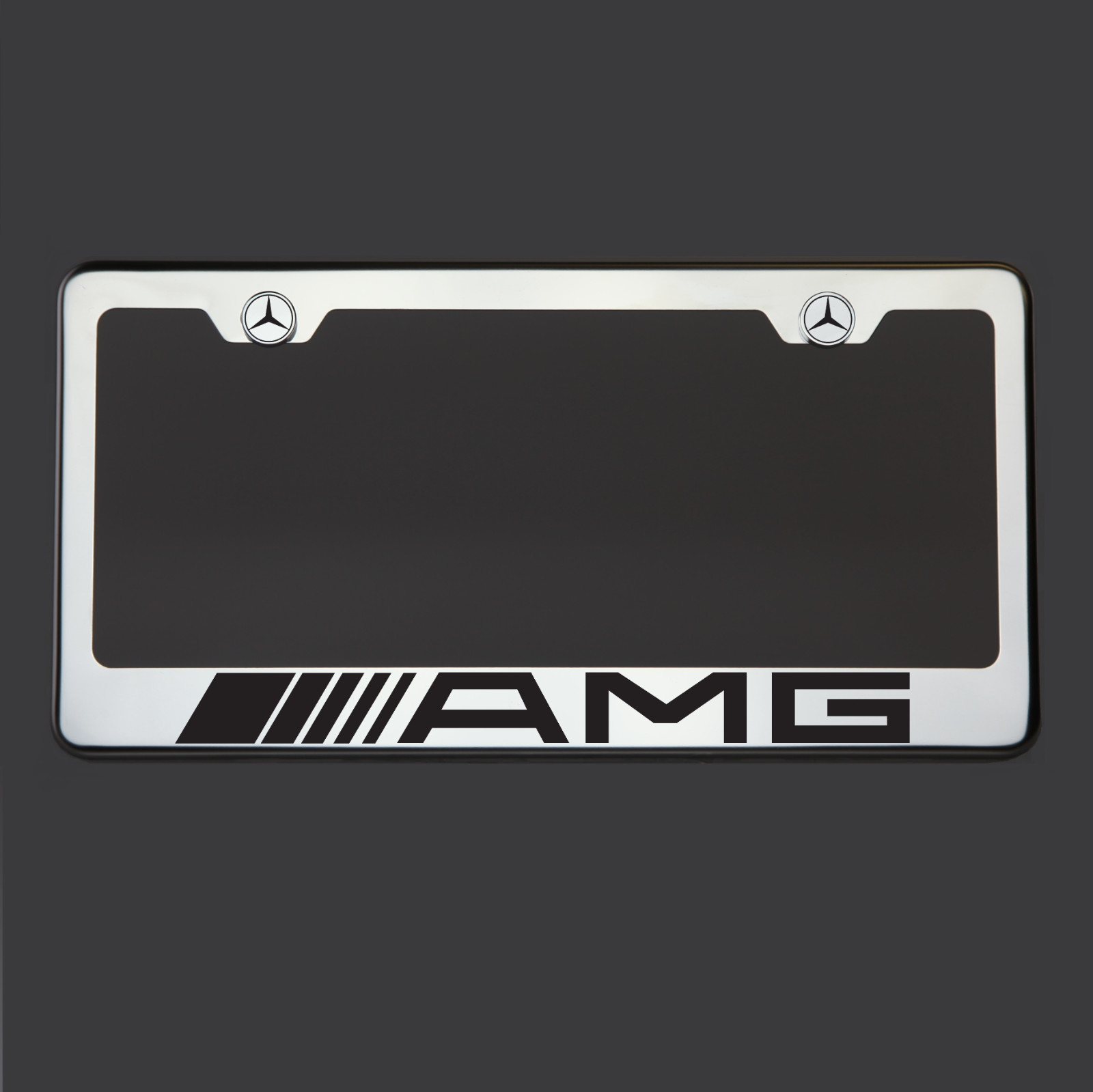 T304 Polish Mirror Stainless Steel //AMG Black Laser Etched License ...