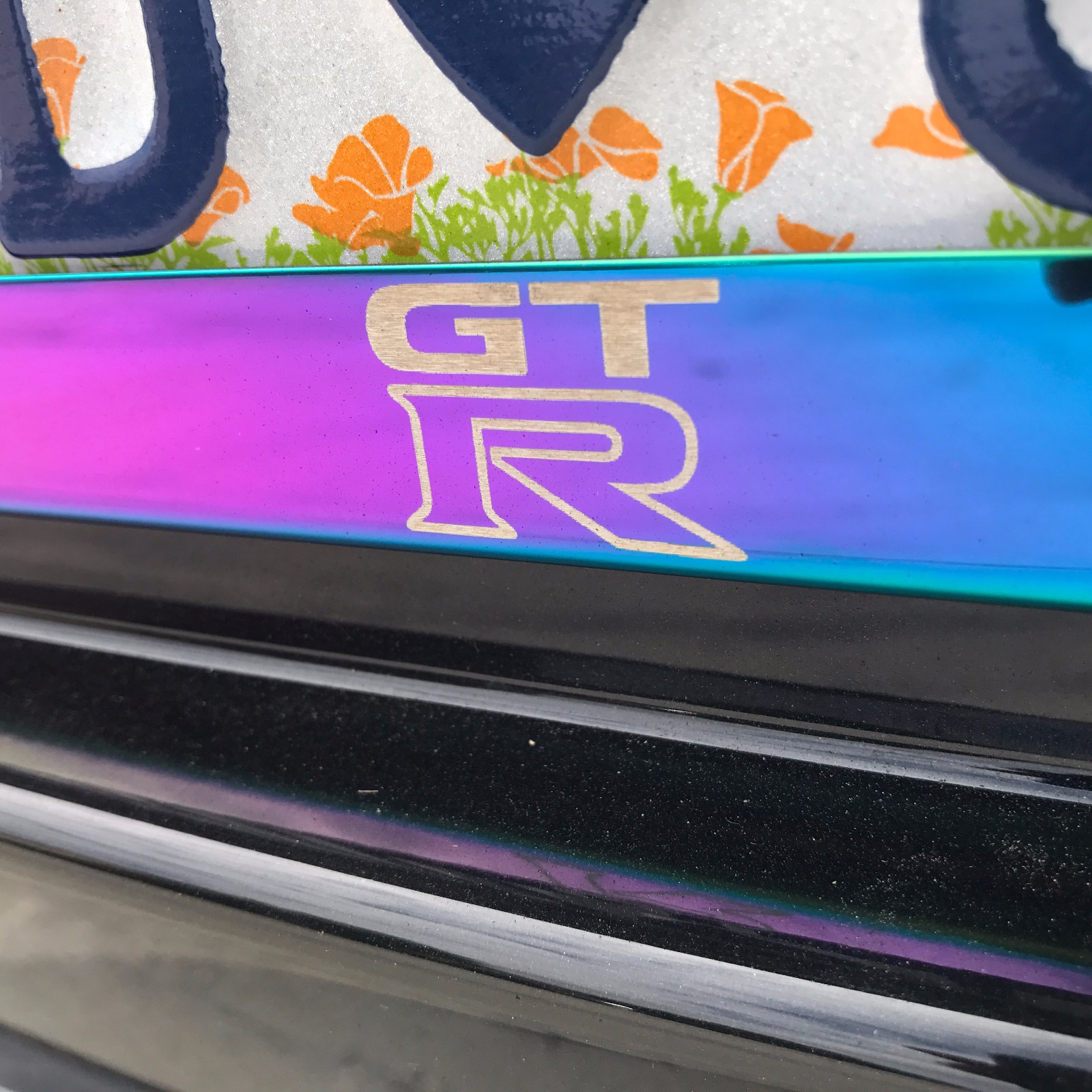 Polish Neo Neon Chrome License Plate Frame F-PACE Laser Etched Metal ...