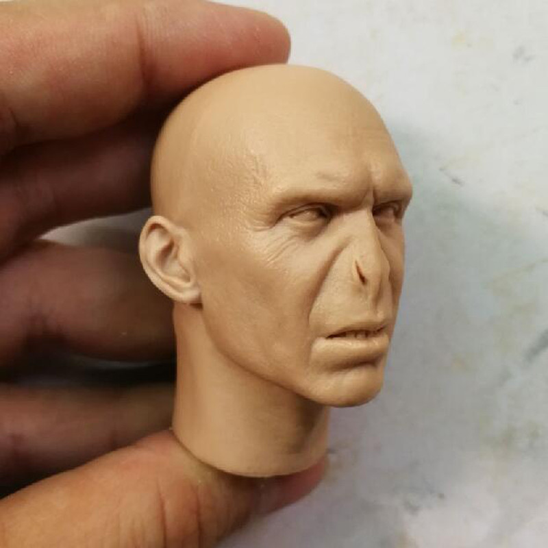 Blank 1/6 Scale Villain Lord Voldemort Head Sculpt Unpainted Fit 12 ...
