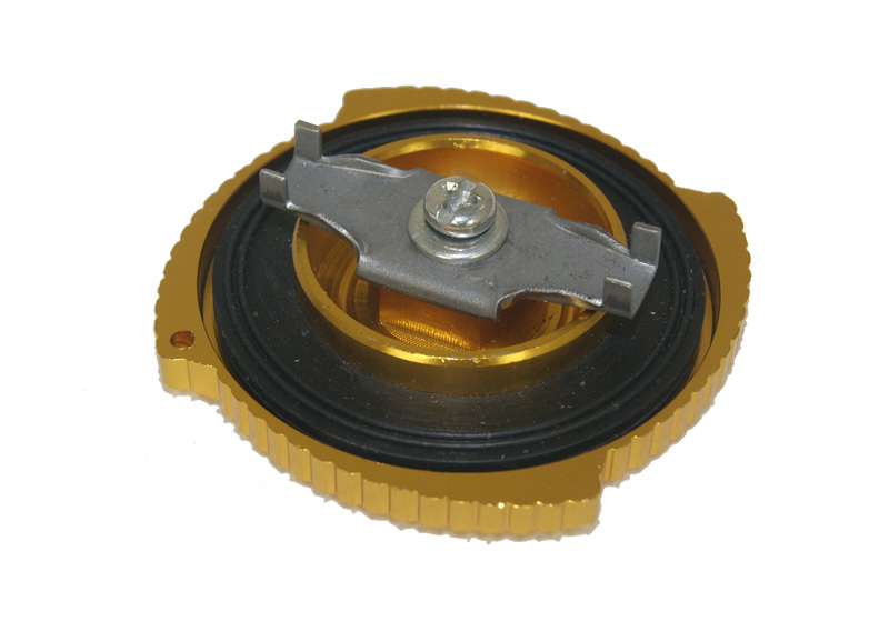 Buy RALLIART Engine Oil Fuel Filler Tank Cap Cover Gold For Mitsubishi ...