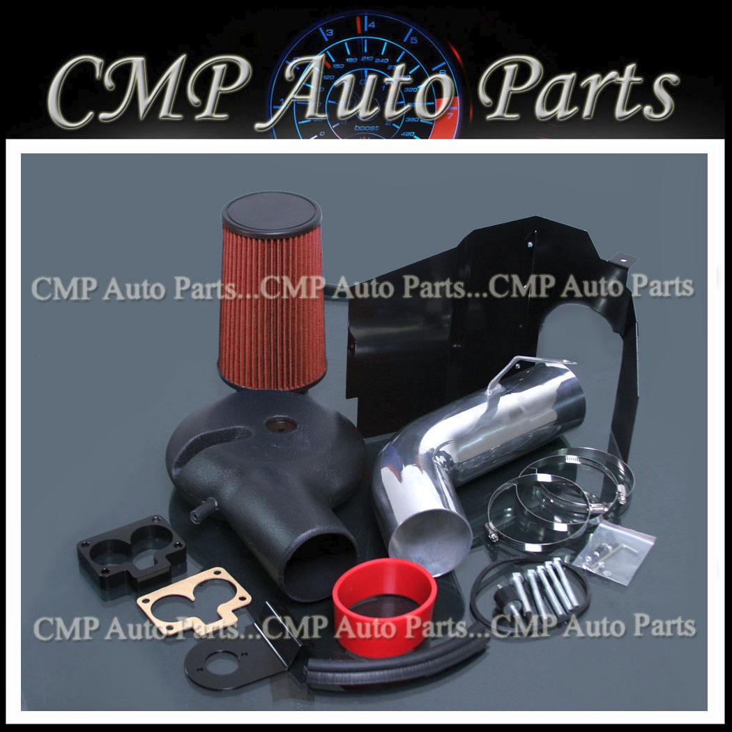 RED COLD AIR INTAKE KIT FIT 1997-1999 DODGE DAKOTA 5.2 5.2L 5.9 5.9L V8 ...
