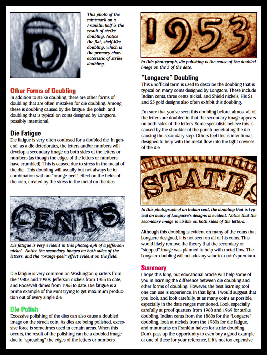 How To Determine The Doubling Die Vs Others Doubling - Coin Community Forum
