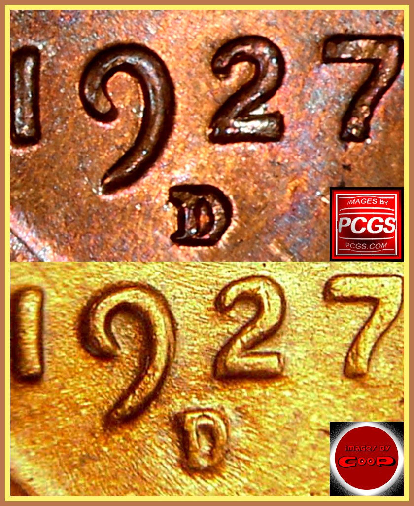 1927 D/D Lincoln Wheat Cent Doubled Die - Doubled Die Obverse / DDO ...