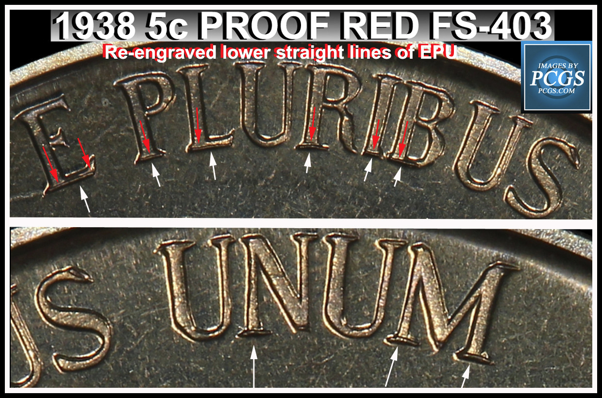 1938 Proof Nickels : Re-Engraved-Dies (Red) - Coin Community Forum