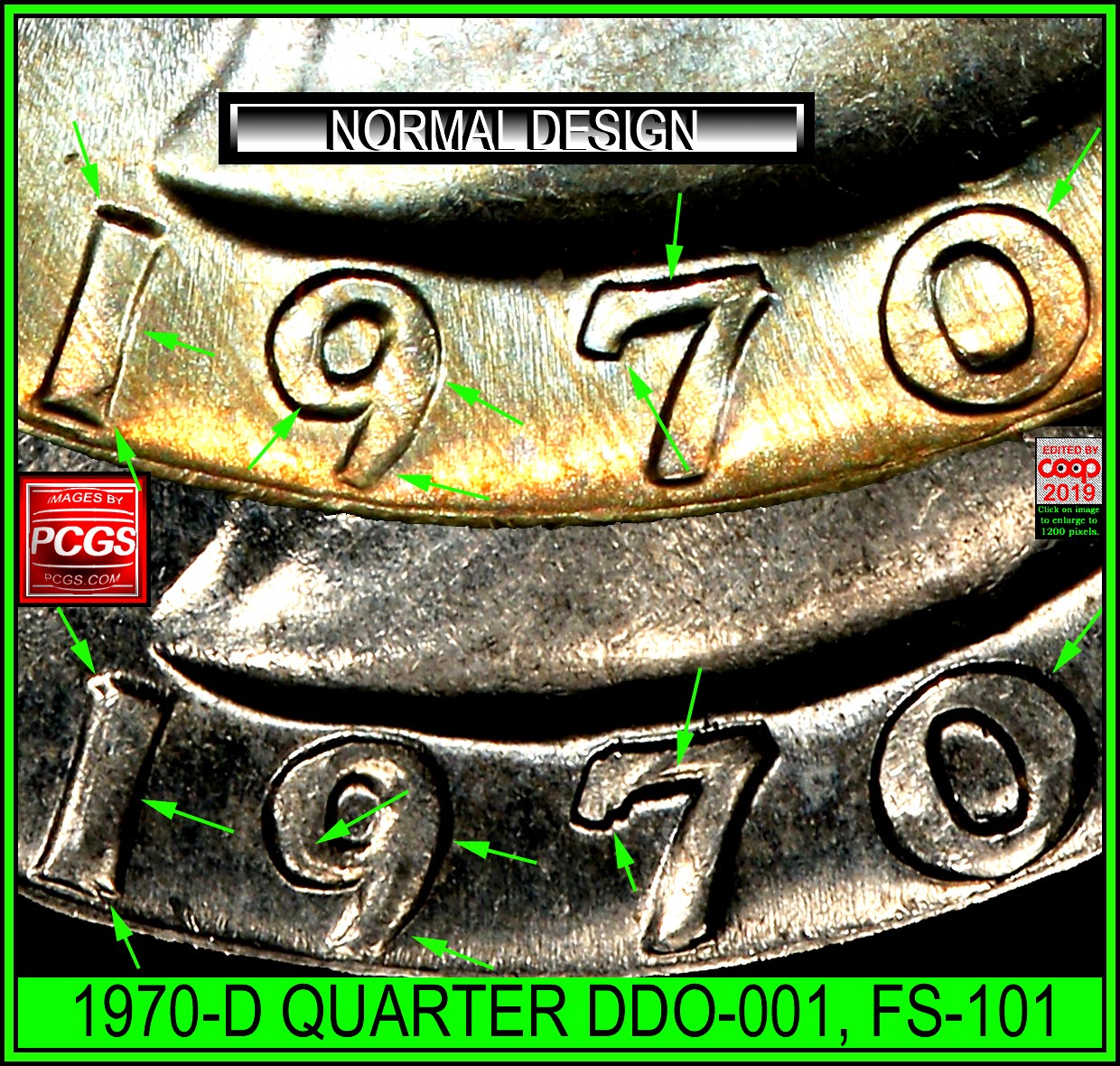 1970 D Quarter Doubled Die Obverse / DDO FS 101 (New Pics)*** - Coin ...
