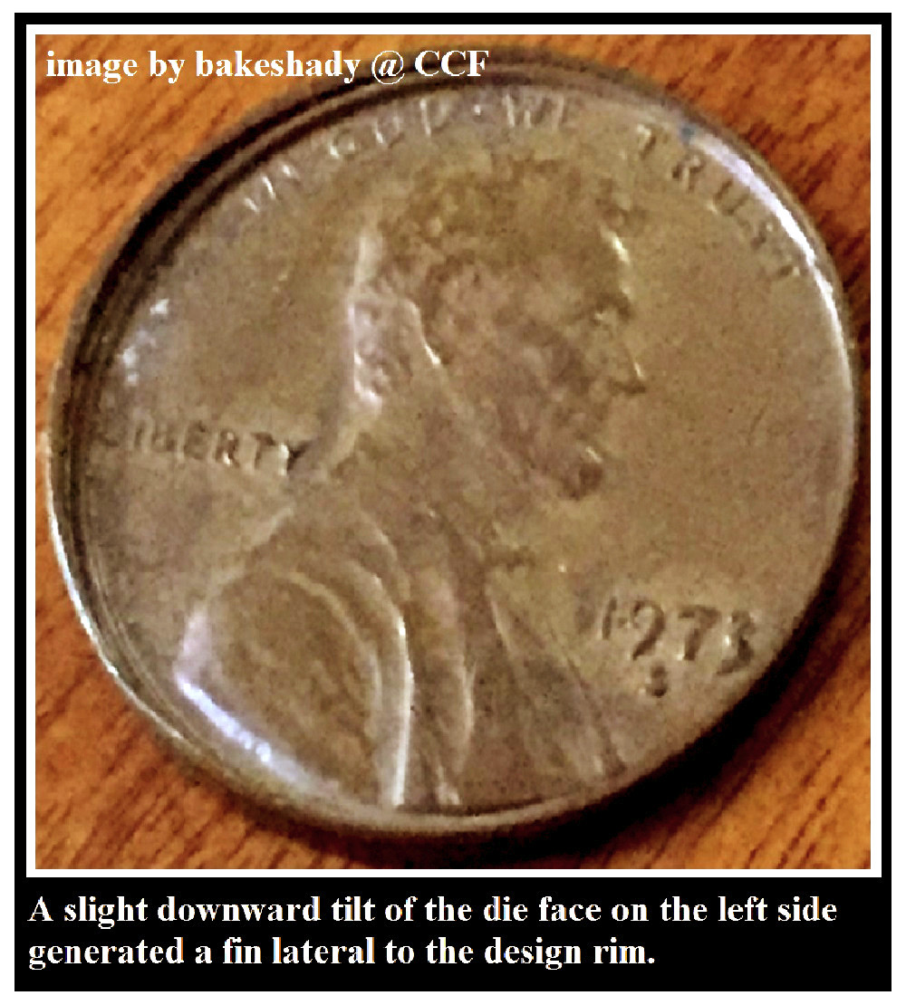 1982 Lincoln Memorial Cent / LMC Rim Finning , Strike Through? - Coin ...