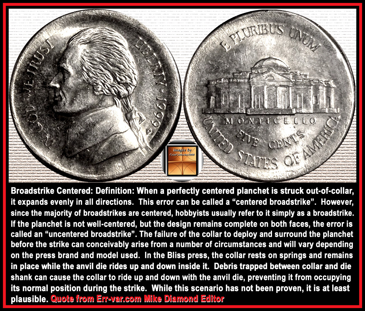 1999 P BU Jefferson Nickel Broadstrike - Coin Community Forum