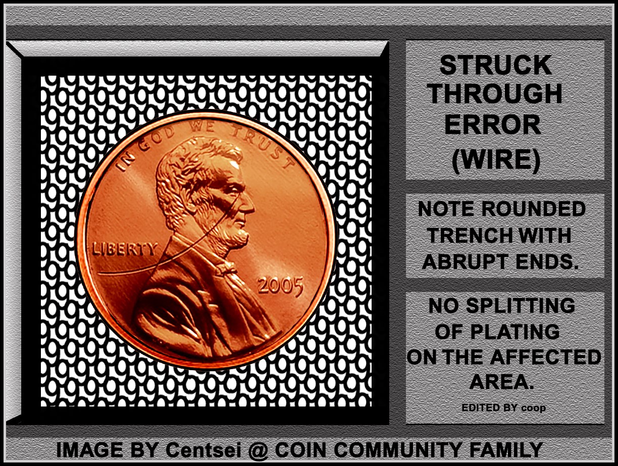 Struck Through Wire Information - Coin Community Forum