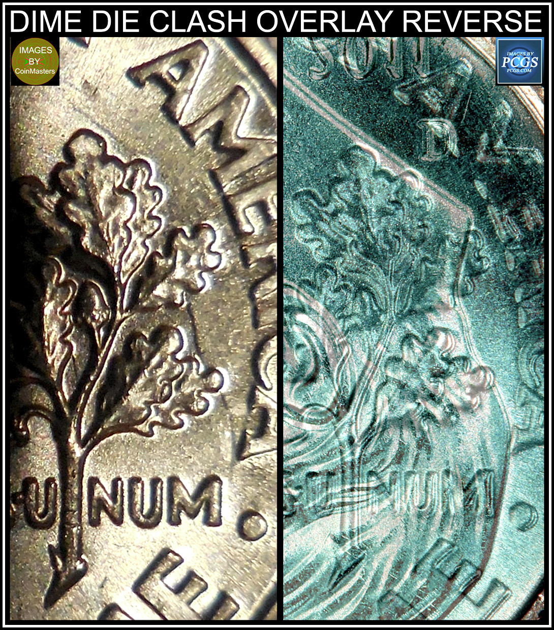 1997-P Roosevelt Dime Die Clashes On Side Of Nose And On Neck Below Ear ...