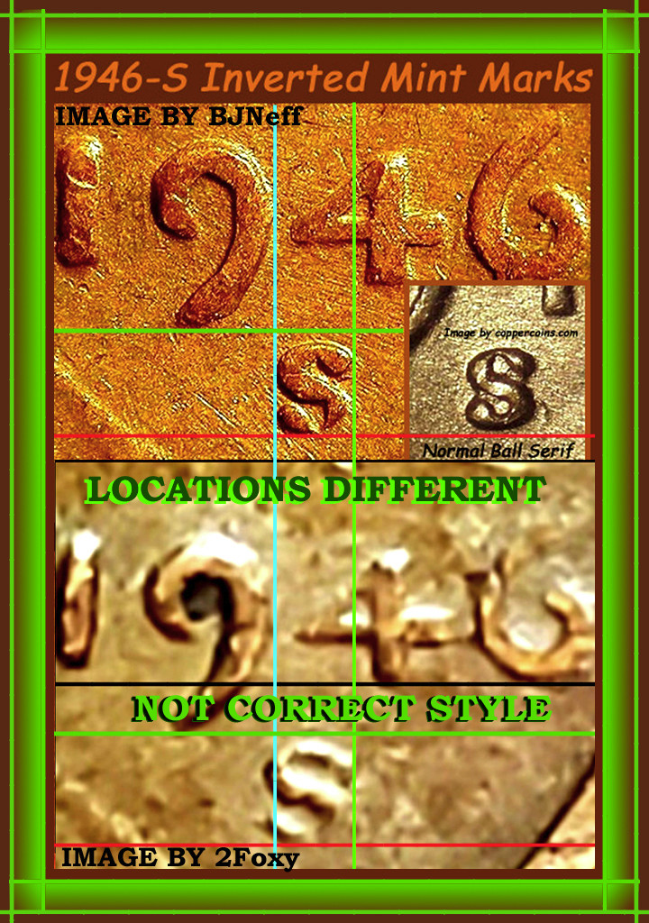 1946 S Lincoln Wheat Cent / LWC Inverted Mint Mark - Coin Community Forum