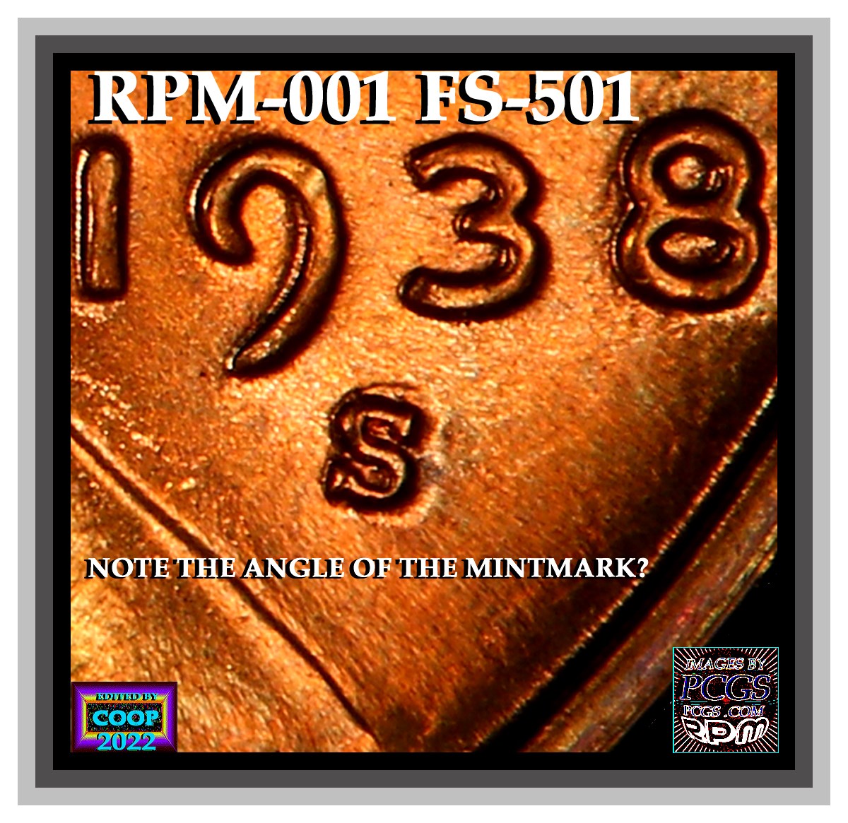 1938-S Lincoln, Repunched Mint Mark / RPM -001, Stage-D (Top 100 ...