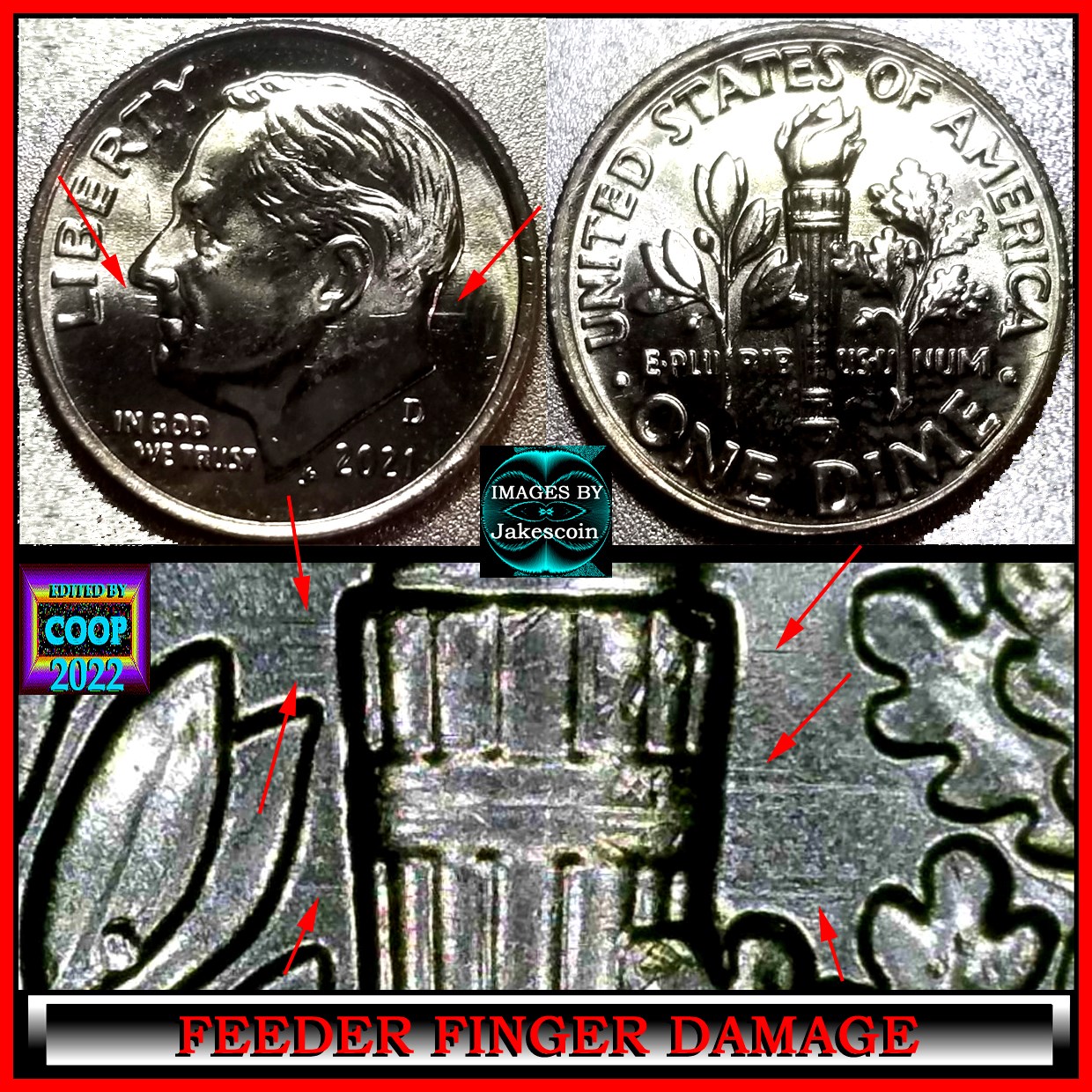 2021 D Dime- Feeder Finger Damage? - Coin Community Forum