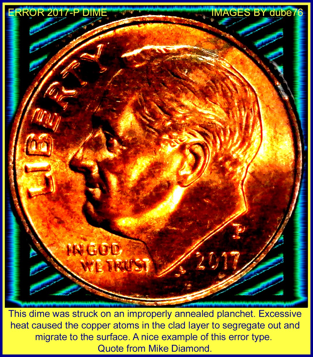 2021 P Dime Error: Missing Almost All The Silver On Front - Coin ...
