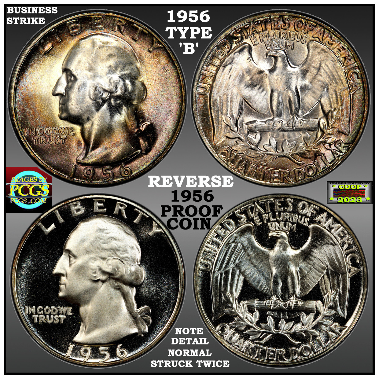 1956 Washington Quarter - Type B Reverse Or Proof? - Coin Community Forum