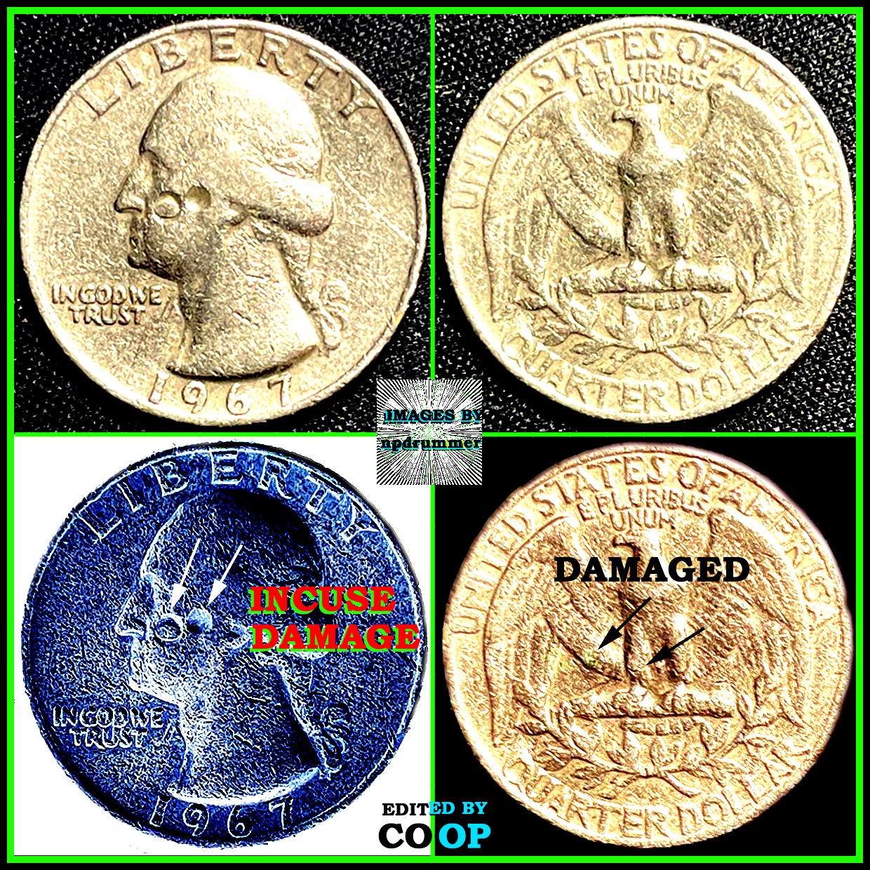 1967 Quarter Dimple On Washington's Face - Coin Community Forum