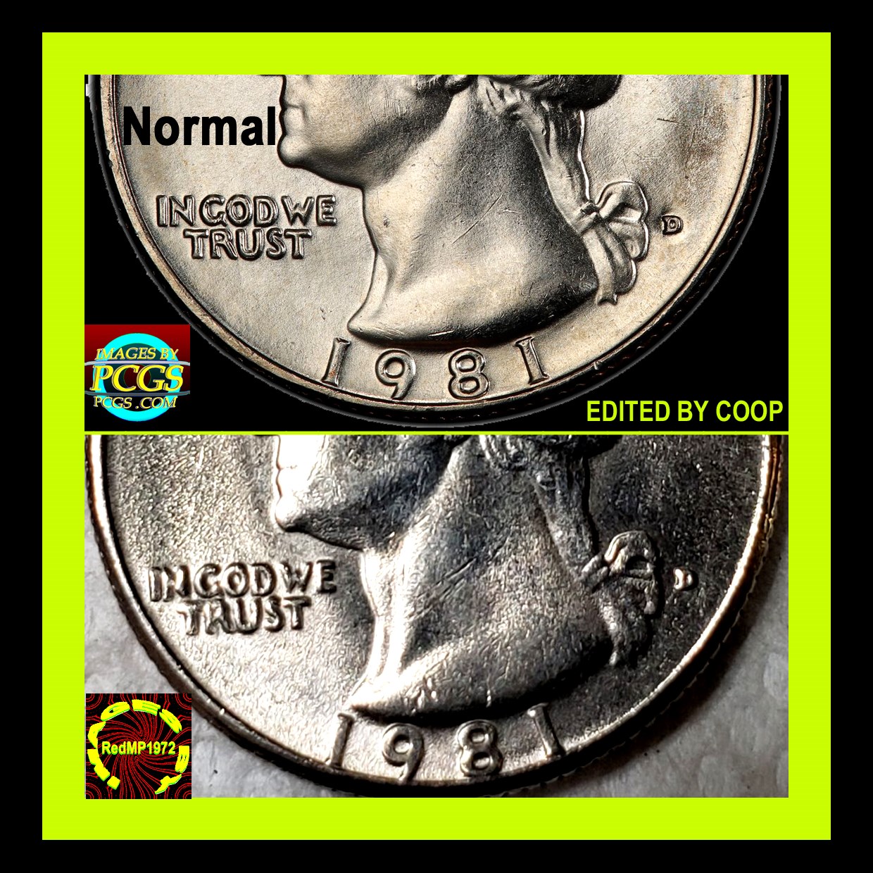 1981 D Washington Quarter, Motto Errors? - Coin Community Forum