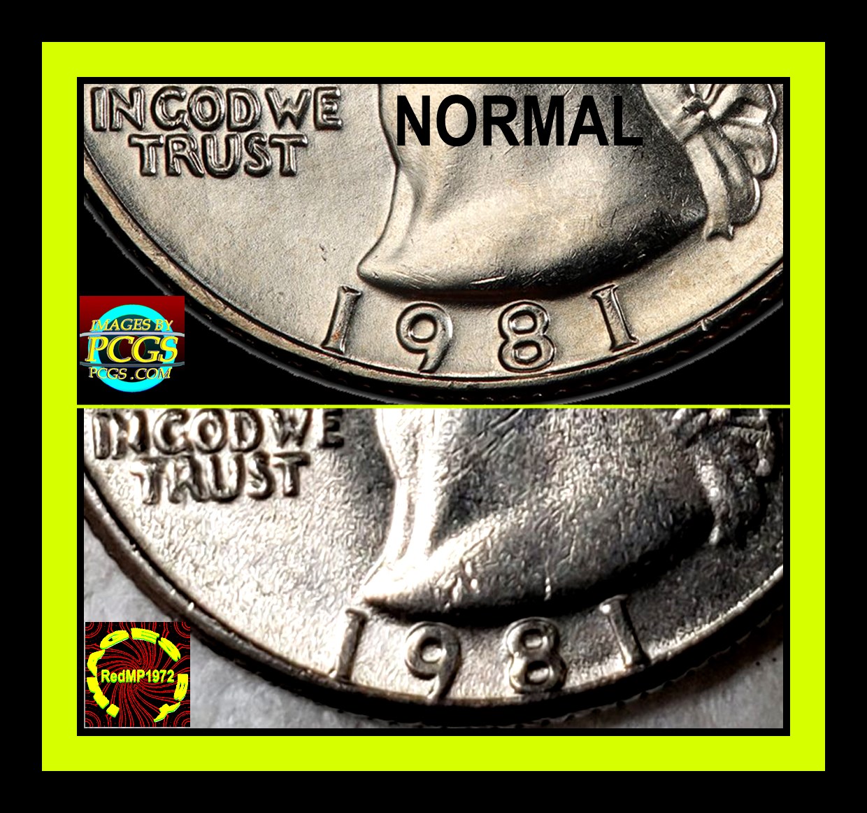 1981 D Washington Quarter, Motto Errors? - Coin Community Forum