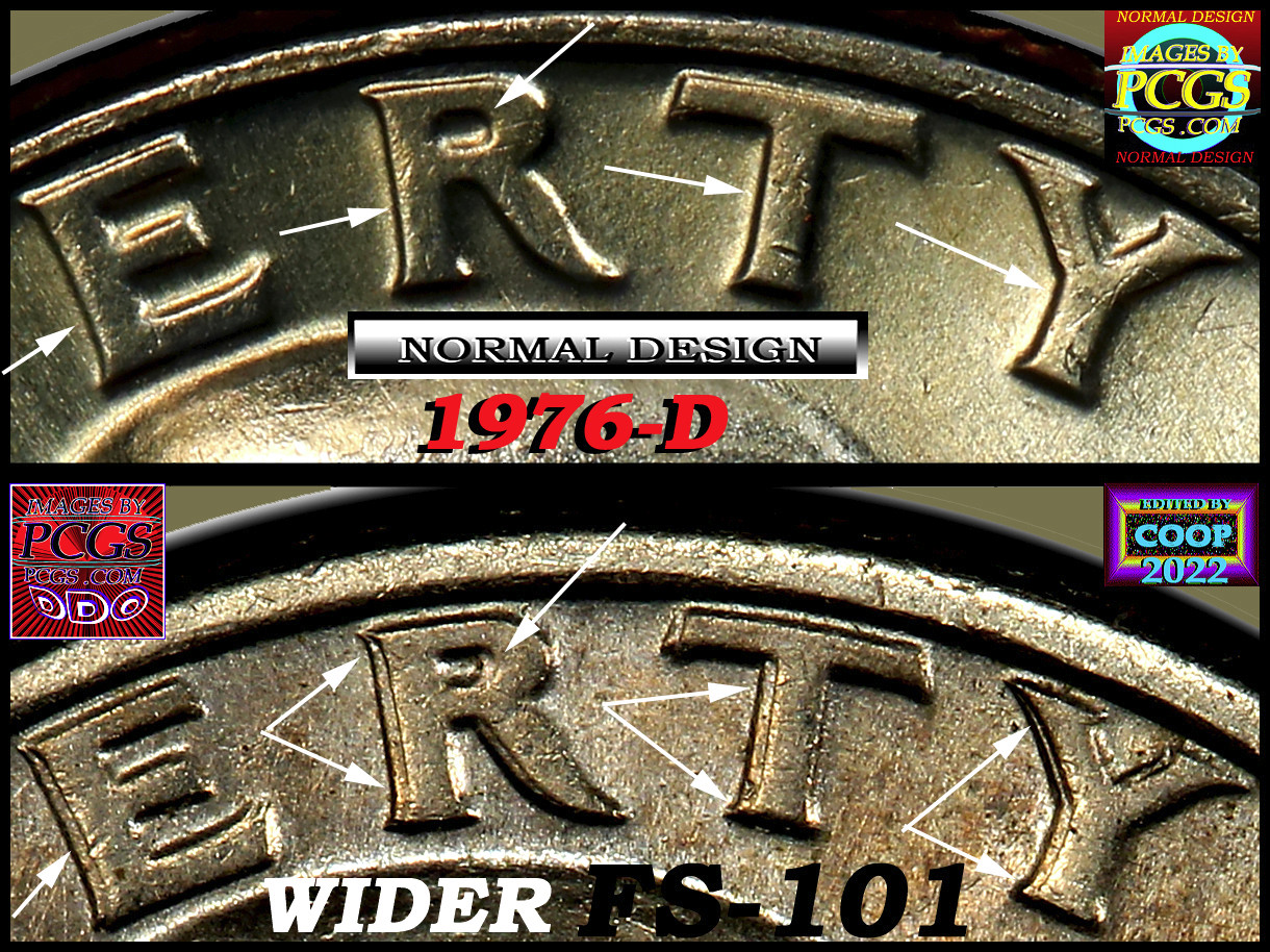 1976-D Bicentennial Quarter Doubled Die Obverse / DDO FS-101? - Coin ...