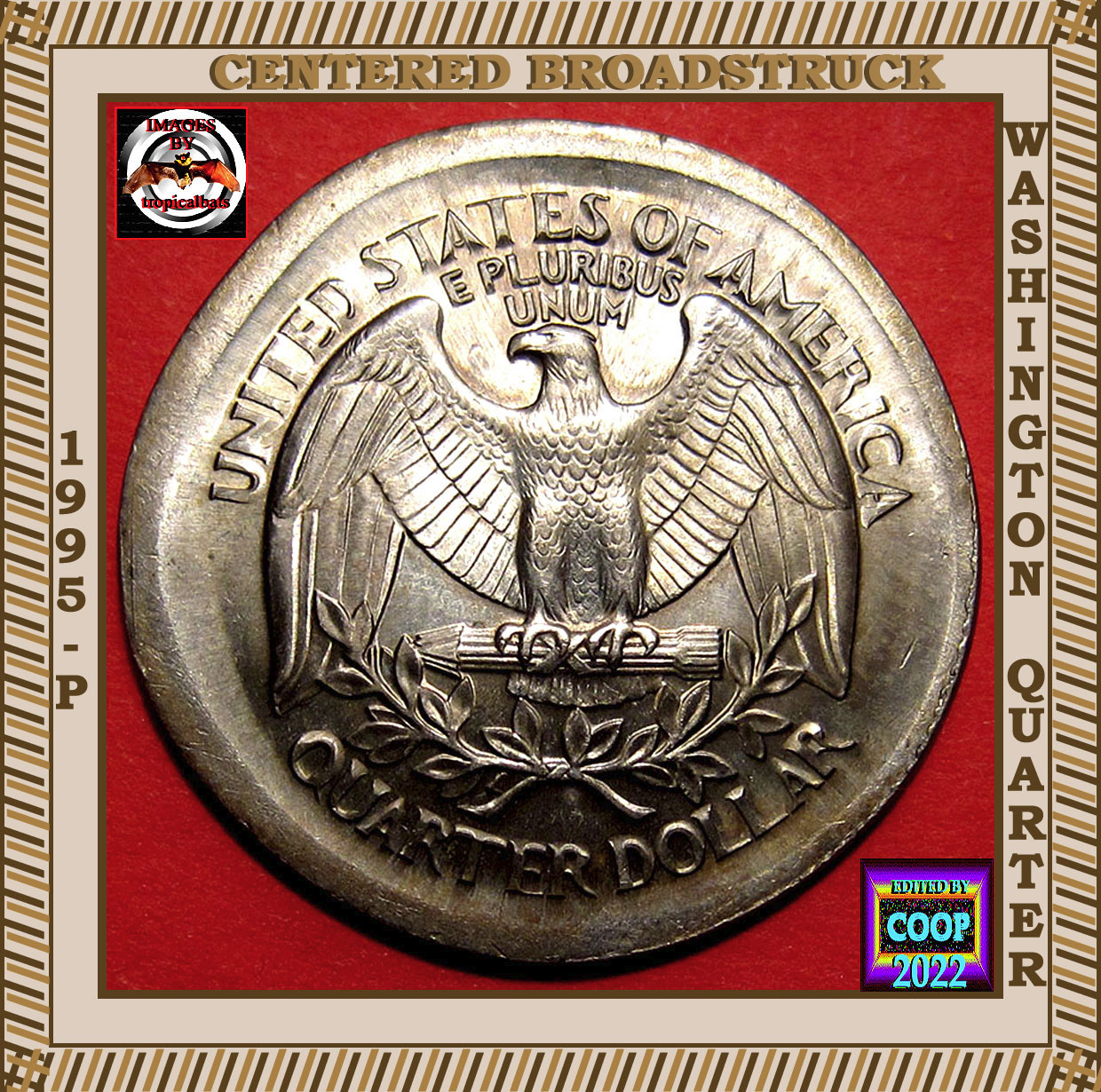 1995 P Washington Quarter Mint Error - Centered Broadstrike - Coin ...