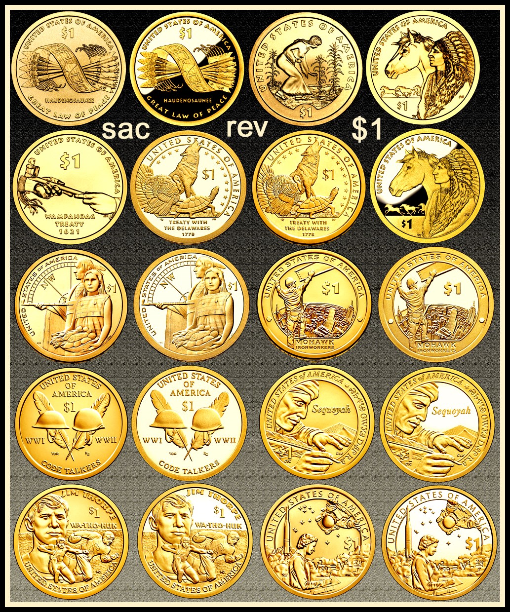 2019 Quarters. Designs On The US Mint Web Site (Added Sac Reverses ...