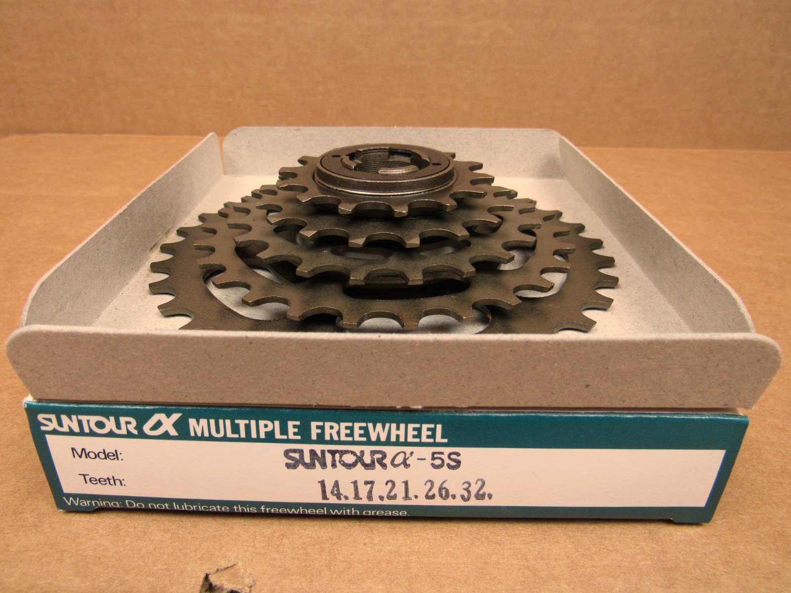 New-Old-Stock Suntour Alpha 5-Speed Freewheel (14x32)...with 21T 3rd ...