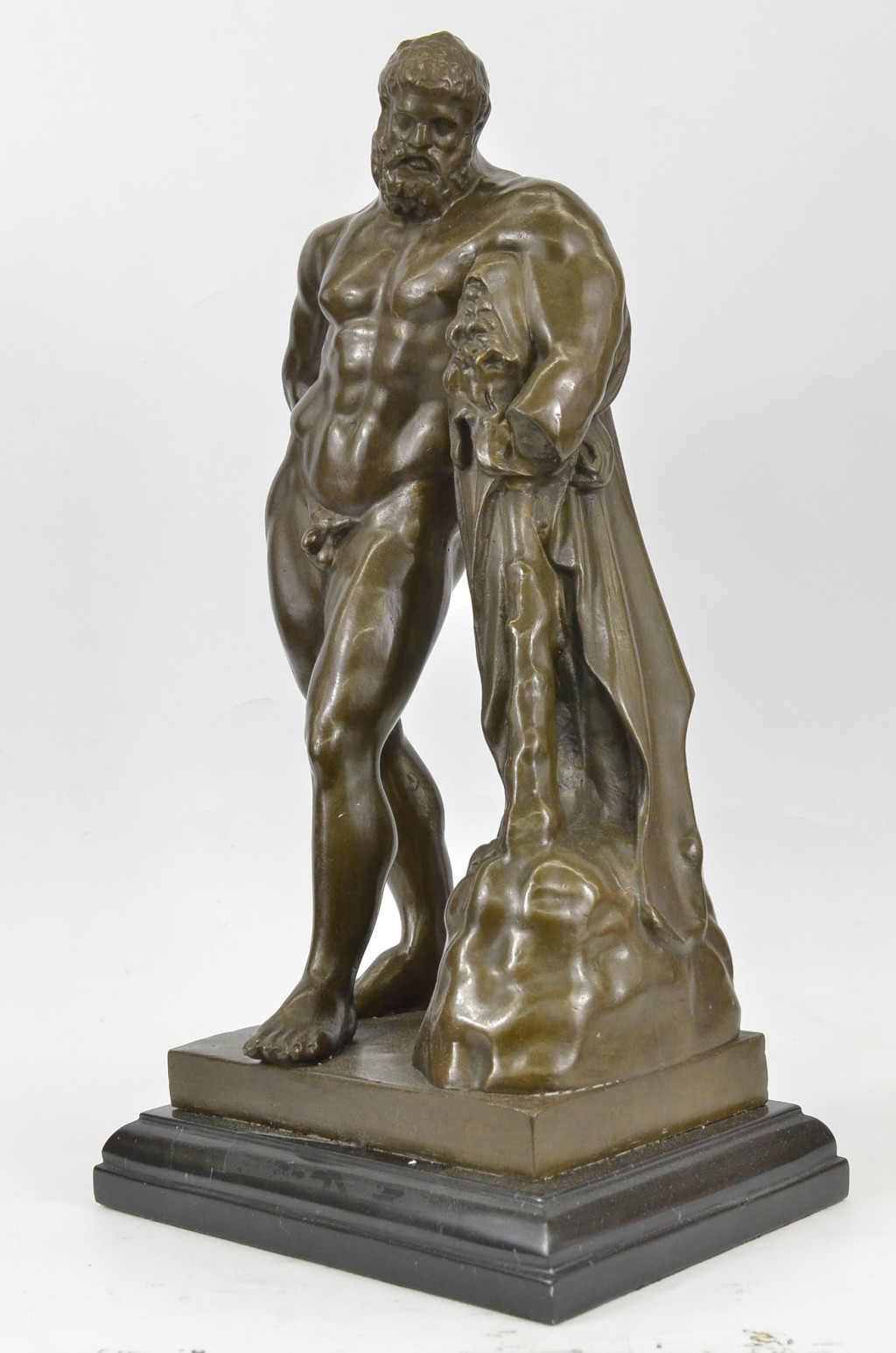 SIGNED GLYCON &HERCULES R" Greek Myth Herculesart Deco Bronze Sculpture ...