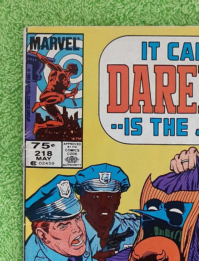 DAREDEVIL #218 FN : Canadian Price Variant Newsstand : combo ship ...