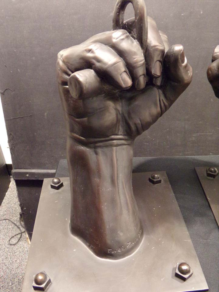 David Parvin FIST Original Unique Bronze sculpture Artist Commision ...