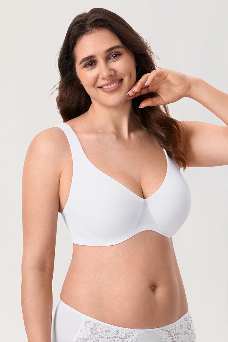 AISILIN Women's Minimizer Bra Plus Size Unlined Full Coverage Underwire Support | eBay