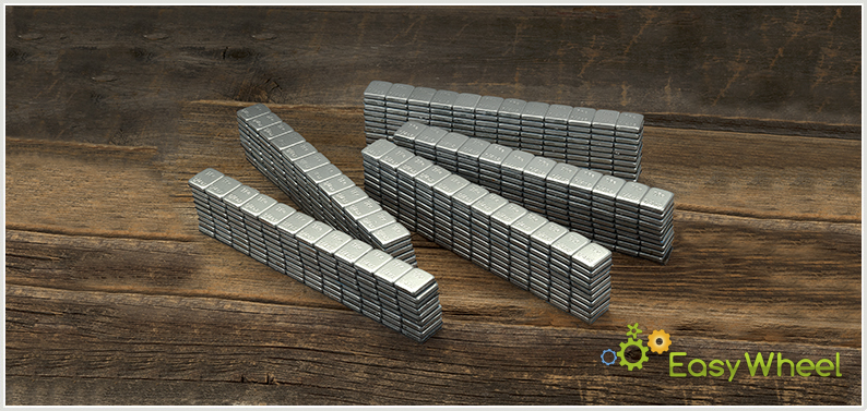 Stick on Self Adhesive Wheel Weights - 1/4oz or .25 ounce - 360 pieces ...