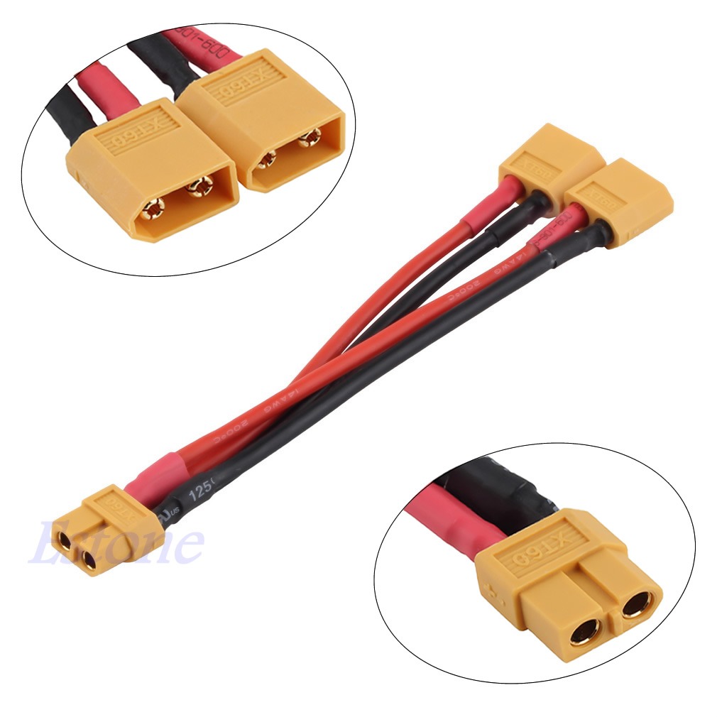 XT90 Y-harness For Quadcopters XT90 Parallel Battery Connector Cable ...