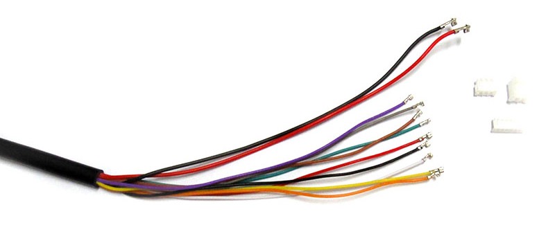 10x BNC Video DC 12v Power OSD Menu Control Pigtail End Cable CCTV ...