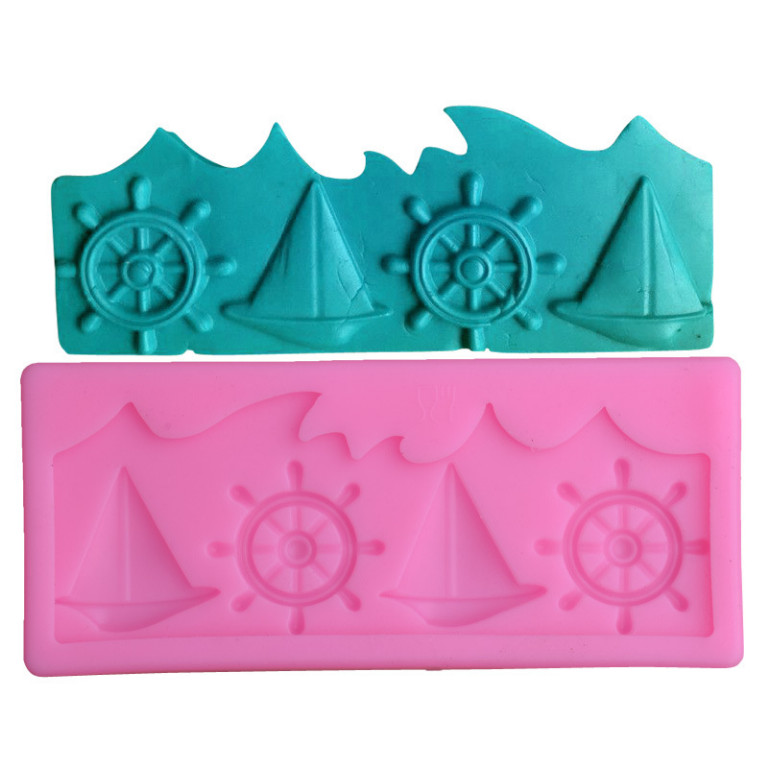 Boat Rudder Silicone Chocolate Mould Cake Topper Decor Fondant Mold ...