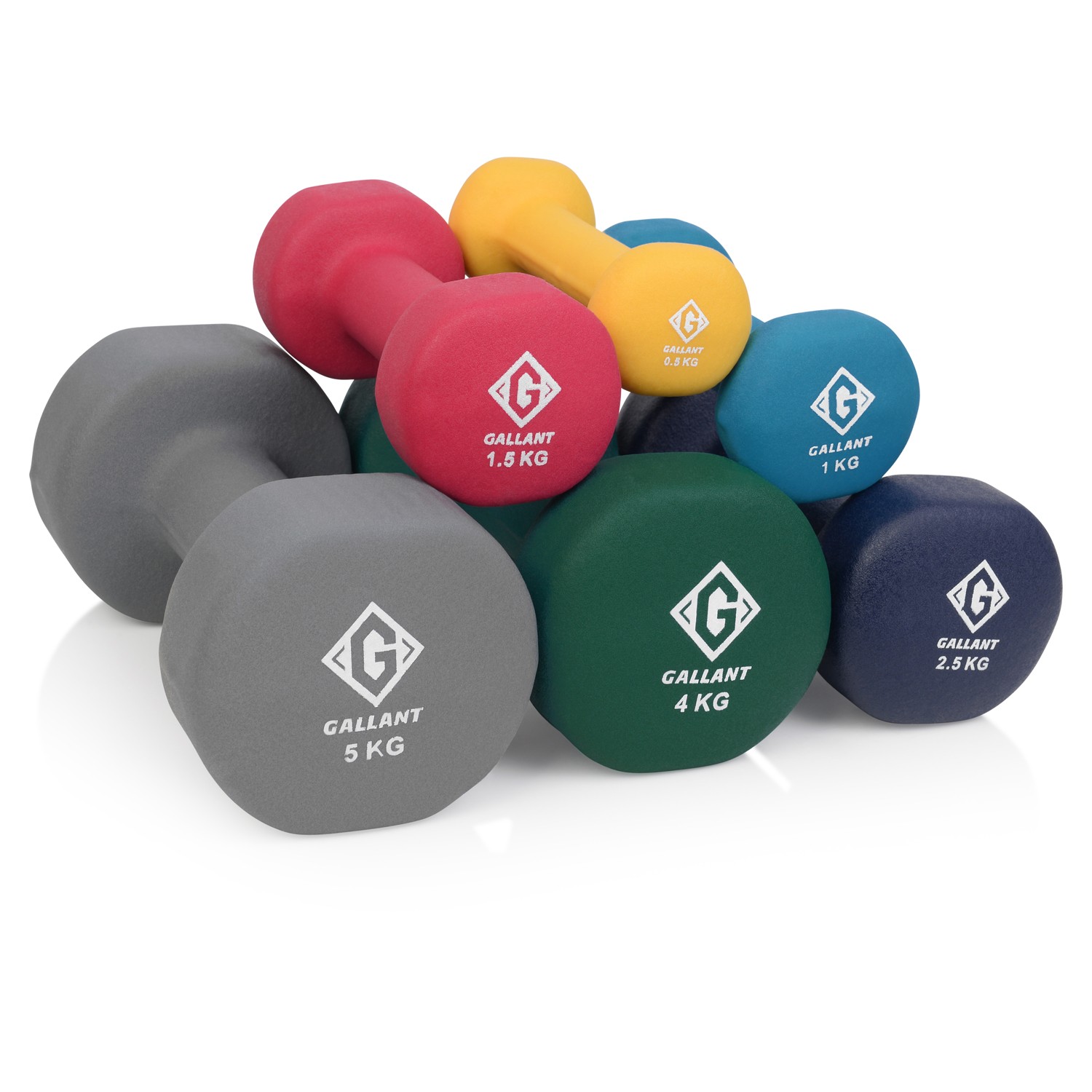 Dumbbells Neoprene Iron Hand Weights Home Gym Aerobic Exercise Dumbells ...
