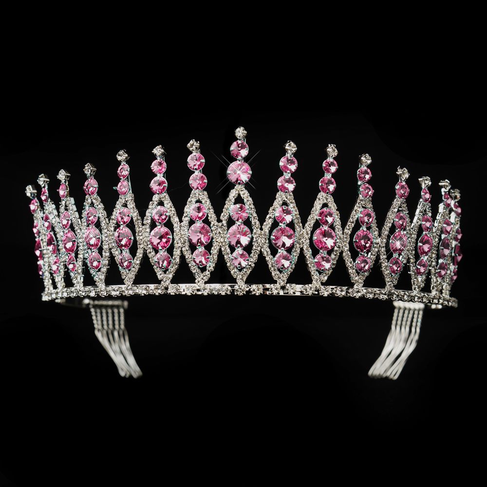 Quinceanera Pink Crowns Pink Elegant Crown Quinceañera Invitation | Zazzle