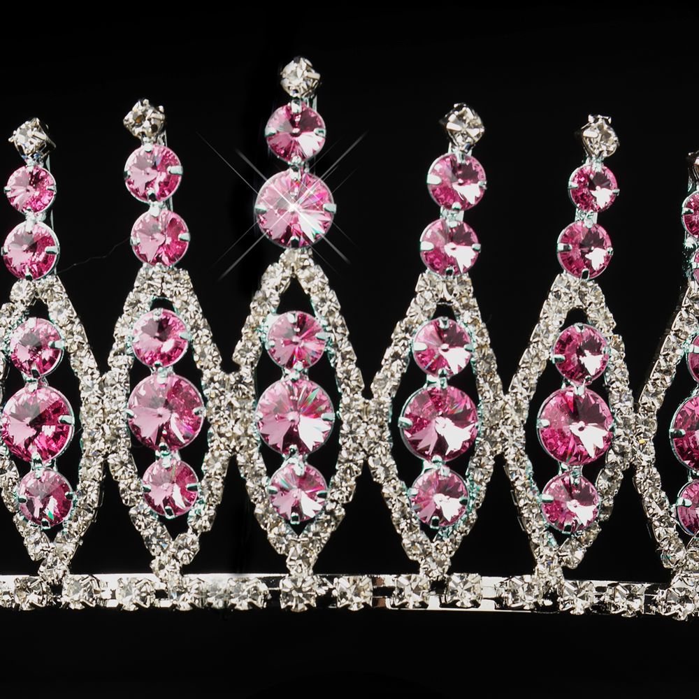 Quinceanera Pink Crowns Pink Elegant Crown Quinceañera Invitation | Zazzle